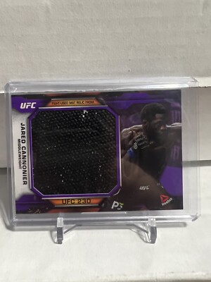 2020 Topps UFC Knockout Jared Cannonier Jumbo Fight Mat Relic /25 ...