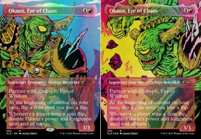 1x Okaun, Eye of Chaos (380) - Reversible Borderless NM-Mint, English ...