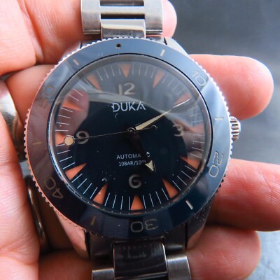 All Steel DUKA Diver's 100M Automatic Men Watch | eBay