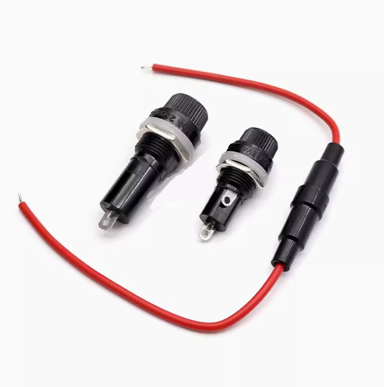 In Line Glass Fuse Holder Splash Proof Screw Type 5x20mm 6x30mm Fuse ...