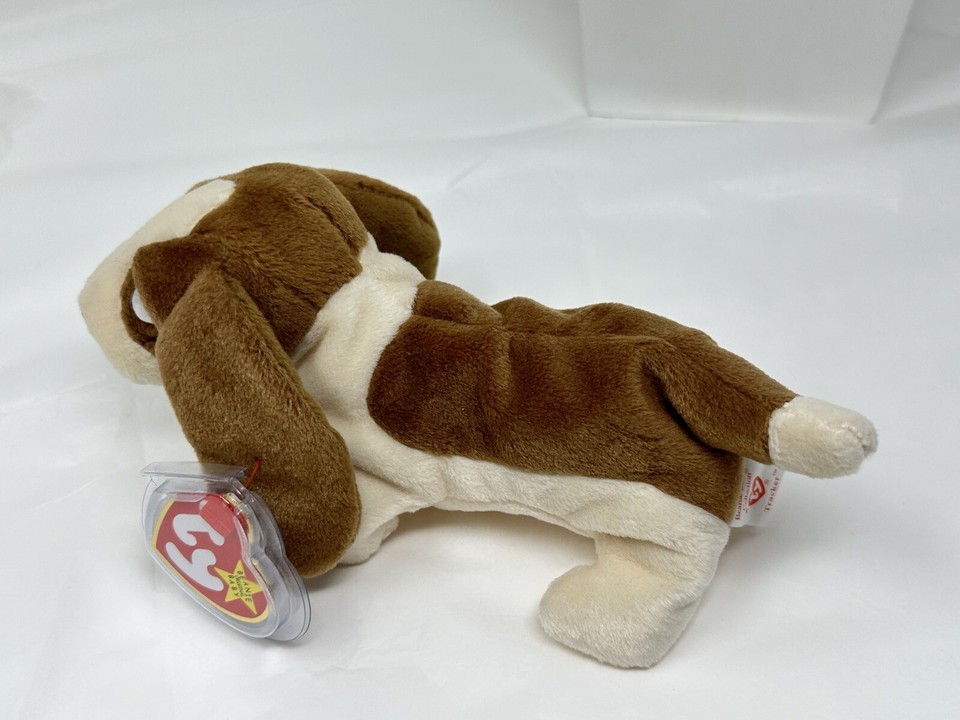 Ty Beanie Original Baby Basset Hound TRACKER June 5, 1997 1998 Plush ...