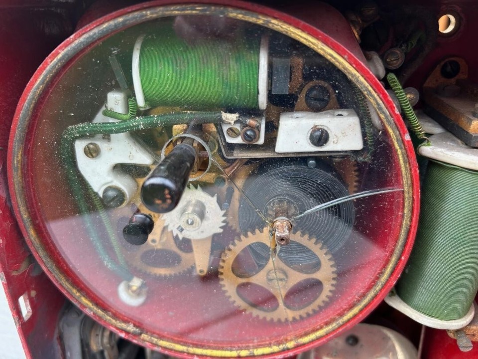 GAMEWELL FIRE ALARM TELEGRAPH INNER BOX MECHANISM TAPPER BELL & WINDING ...