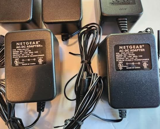 LOT OF 5 OEM Netgear AC Power Adapter PWR-075-112 YP-040 PWR-024-001 7 ...
