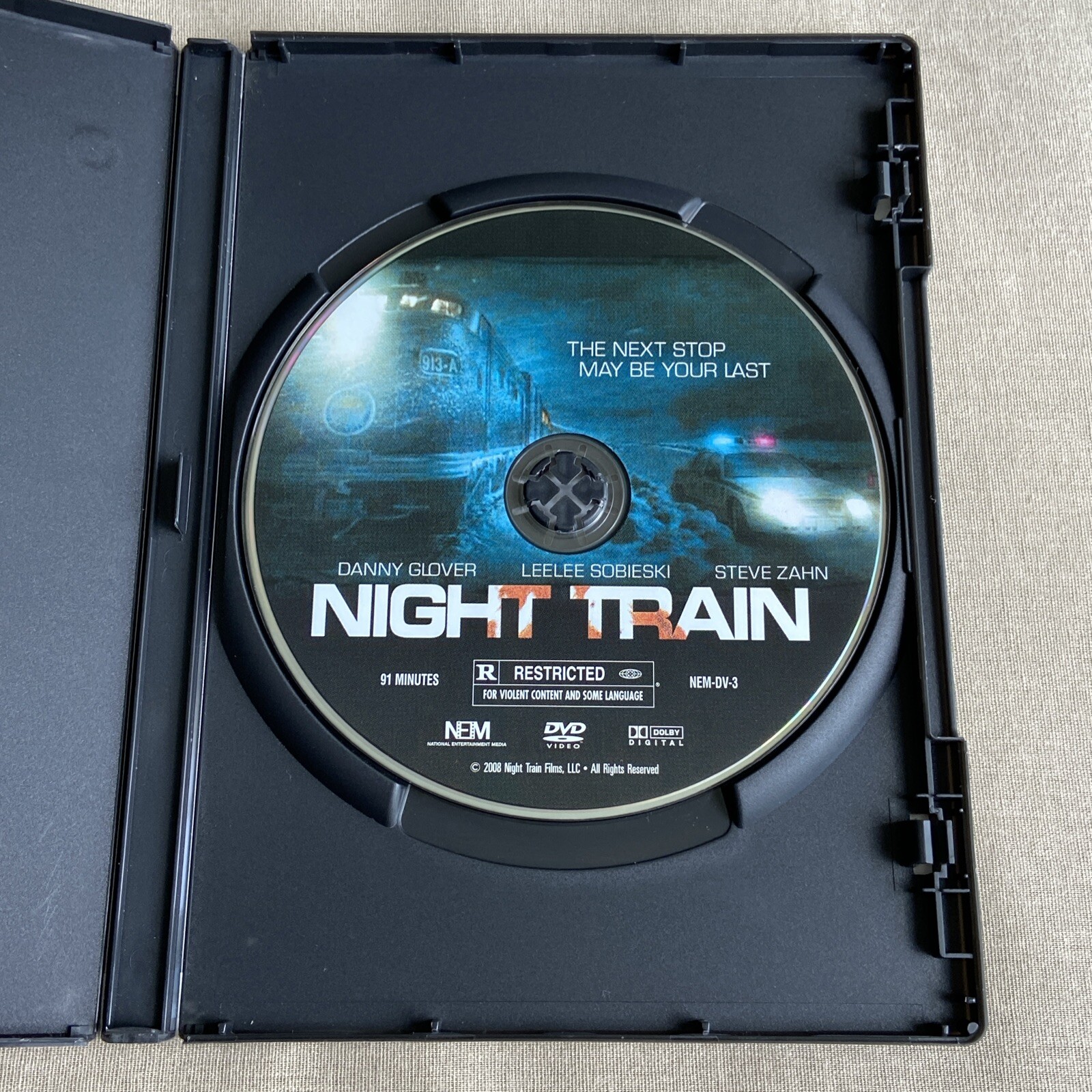 Night Train (DVD 2009) Mystery Thriller Danny Glover Leelee Sobieski ...