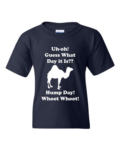 Hump Day! Whoot Whoot ! Camel Novelty Youth Kids T-Shirt Tee | eBay