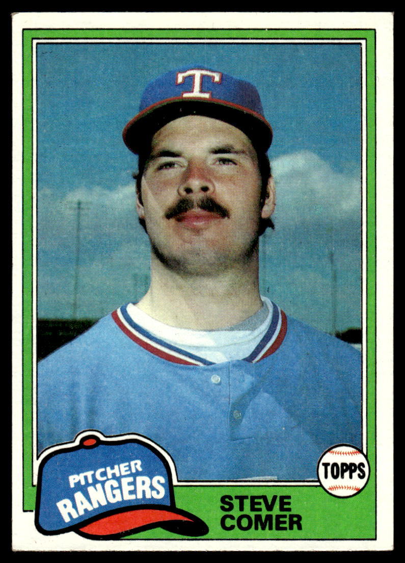 1981 Topps #592 Steve Comer - Texas Rangers | eBay