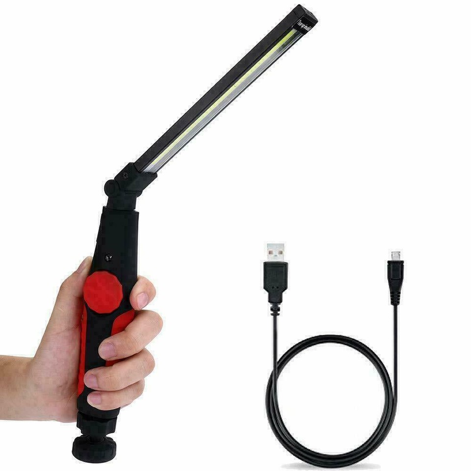 Rechargeable LED USB Slim Work Light Mechanic Flashlight Lamp Bar ...
