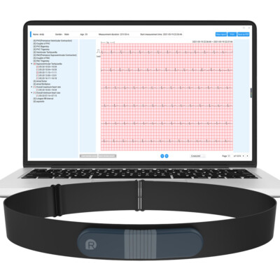 24 hours ECG/EKG Holter Monitor System with AI analysis Detects Afib PC ...