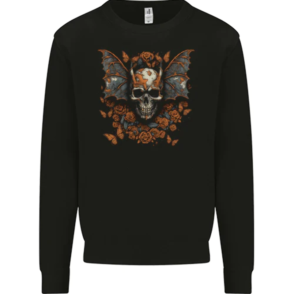 Demonic Bat Skull Satan Grim Reaper Demon Mens Womens Kids Unisex | eBay