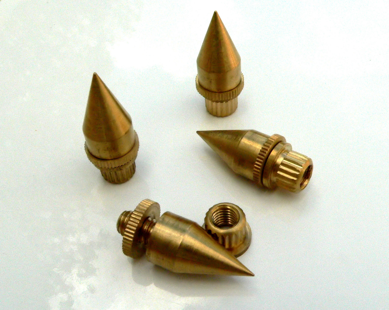 Brass Speaker Spike for Loudspeaker or Amplifier Cabinet set of four ...