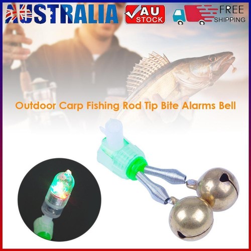 Copper Twin Spiral Bells Outdoor Night Carp Fishing Rod Pole Tip Bite ...