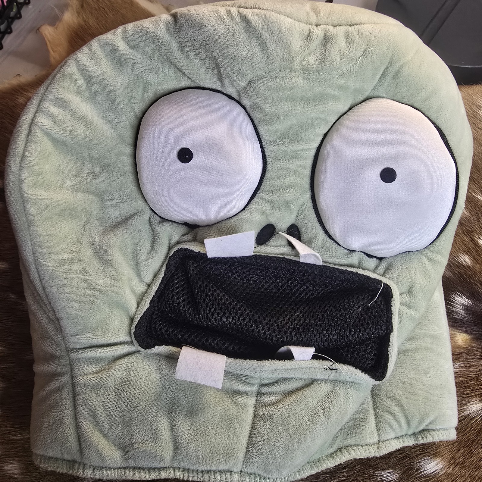Plants vs Zombies ZOMBIE MASK 13" Plush Soft Big Head… - Gem