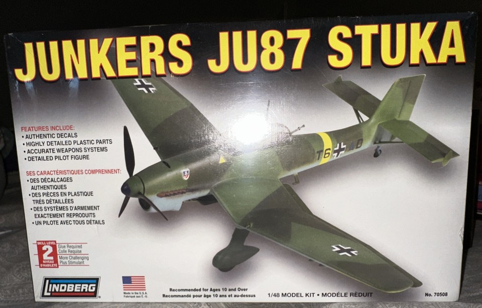 Lindberg 2006 Junkers Ju87 Stuka WWII German 1/48 Model Kit #70508 | eBay