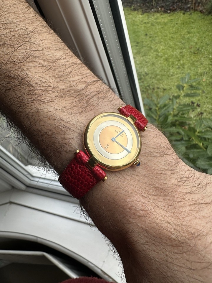 Cartier Must de Vendome Unisex Watch 30mm Trinity Dial quartz sharp ...