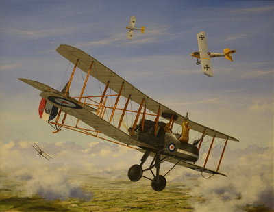 RAF FE.2b RFC WWI Plane Aviation Aircraft Painting Art Print | eBay UK