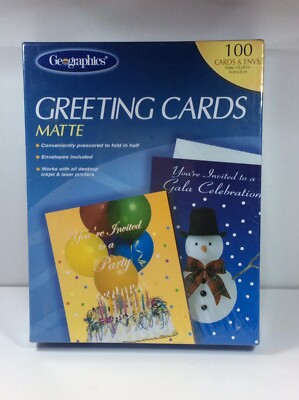 Create Your Own Greeting Cards For All Desktop Inkjet/Laser Printers ...