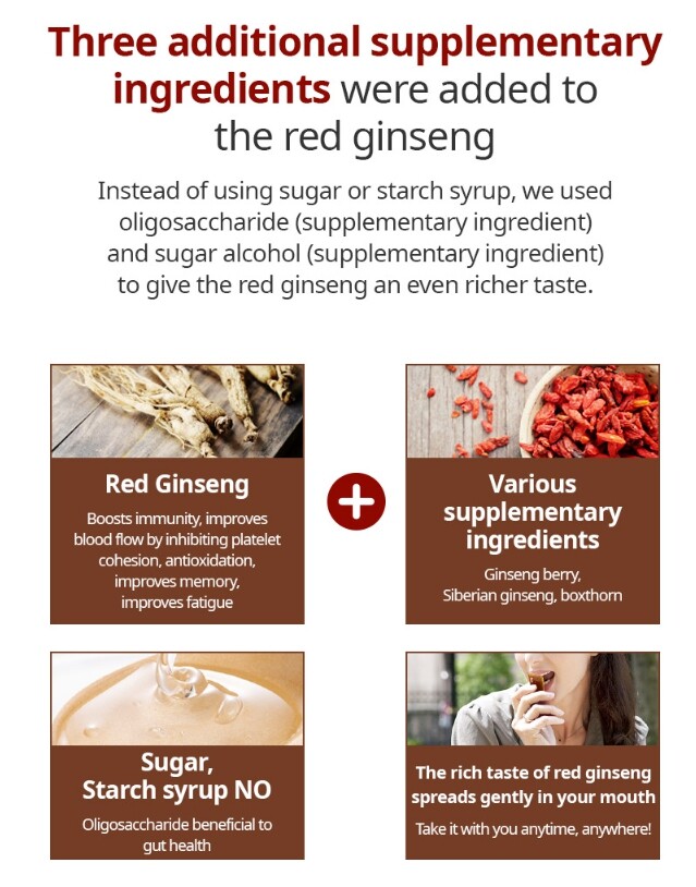 ATOMY Korean Red Ginseng Jelly Stick 10g x 30 ea Daily Red Ginseng Made ...