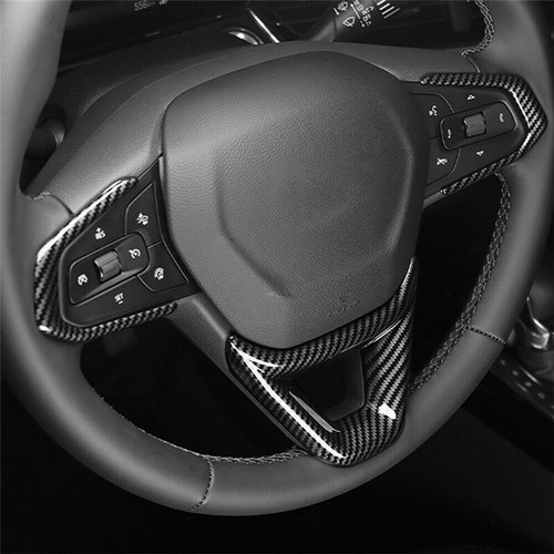 ABS Carbon Fiber Steering Wheel Decor Cover Trim For Chevrolet Trax ...