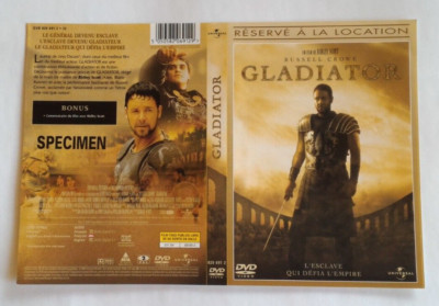 JAQUETTE - DVD - UNIVERSAL - GLADIATOR (2000) ** SPECIMEN | eBay