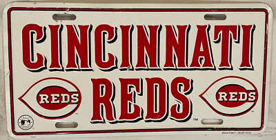 CINCINNATI REDS MAJOR LEAGUE BASEBALL MLB booster license plate Big Red ...