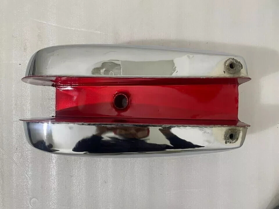 Fit BSA A65 Thunderbolt Lightning 1970'S Model Chrome & Cherry Painted ...