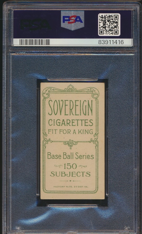 1909-11 T206 - 150 Sovereign Back Boston Bill Dahlen (RC) PSA 4 VG-Ex ...