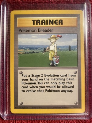 Pokémon Breeder Trainer Pokémon 1999 Brand New PSA 10 | eBay