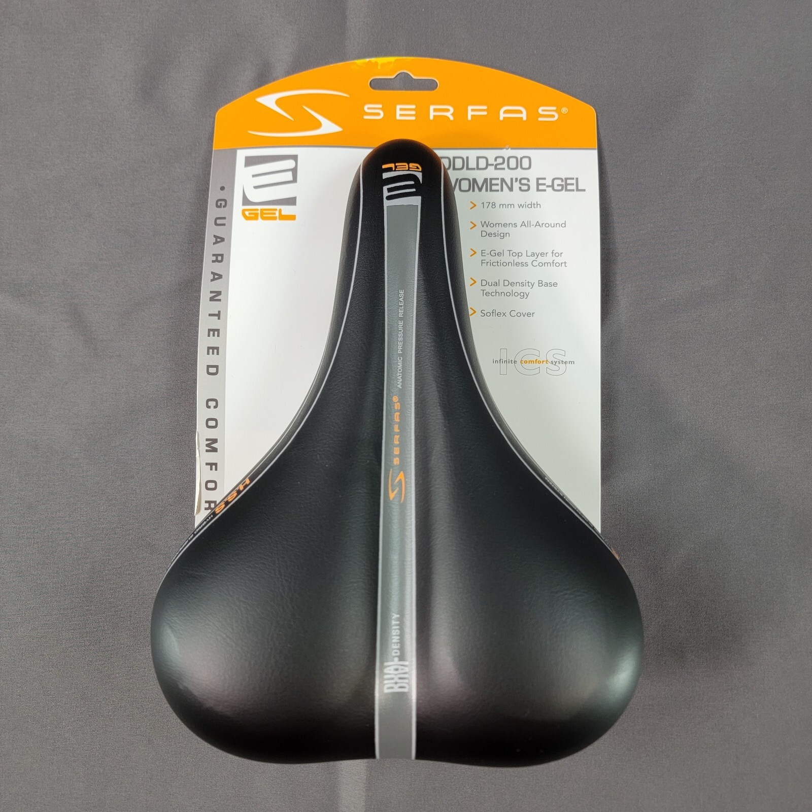 Serfas Womens E-Gel Comfort Saddle Dual Density 178mm wide DDLD-200 NEW | eBay