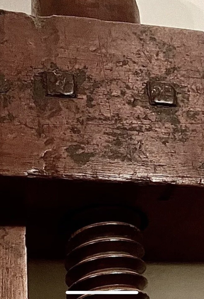 ANTIQUE BOOK PRESS Large (41”) Lying Press 1800s Antique Bookbinding ...