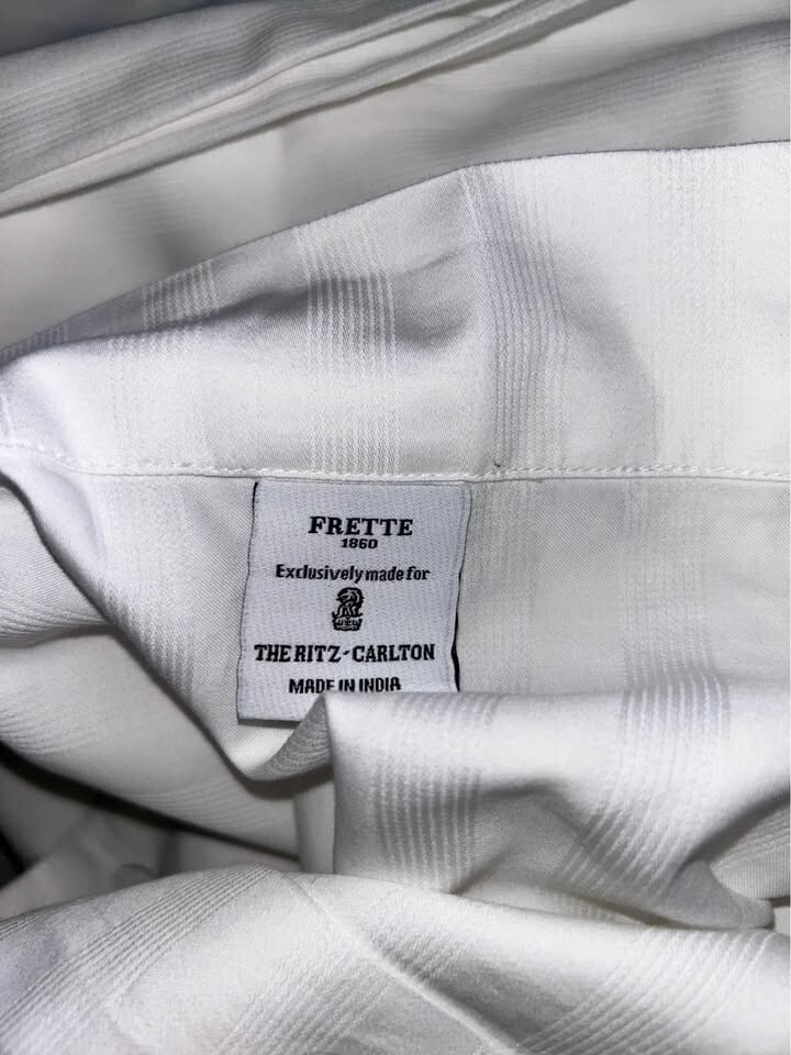 Frette for Ritz Carlton Tuxedo Stripe King Sateen Duvet Cover $600 ...