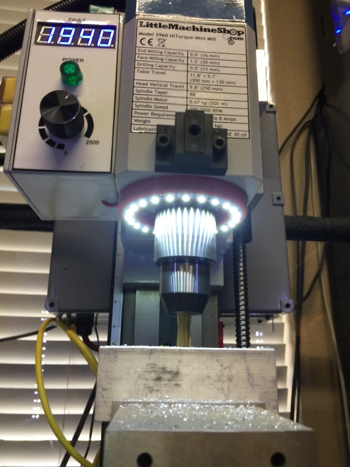 80mm LED Milling Spindle Light for X2 Mini Mills, Hi-Torque, HF | eBay