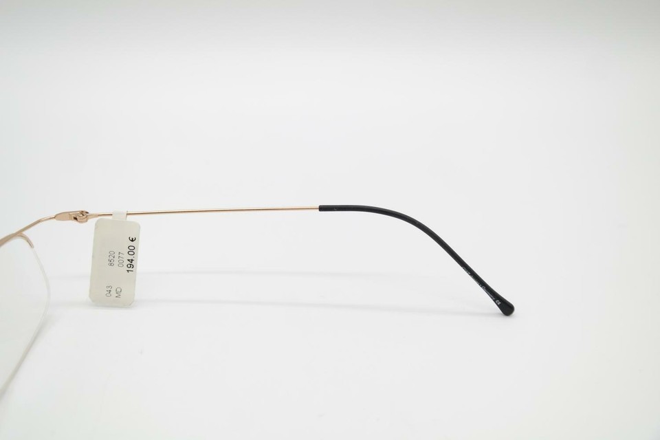 Vintage OWP Design 8520 642 Gold Brown Half-Frame Glasses Eyeglass ...