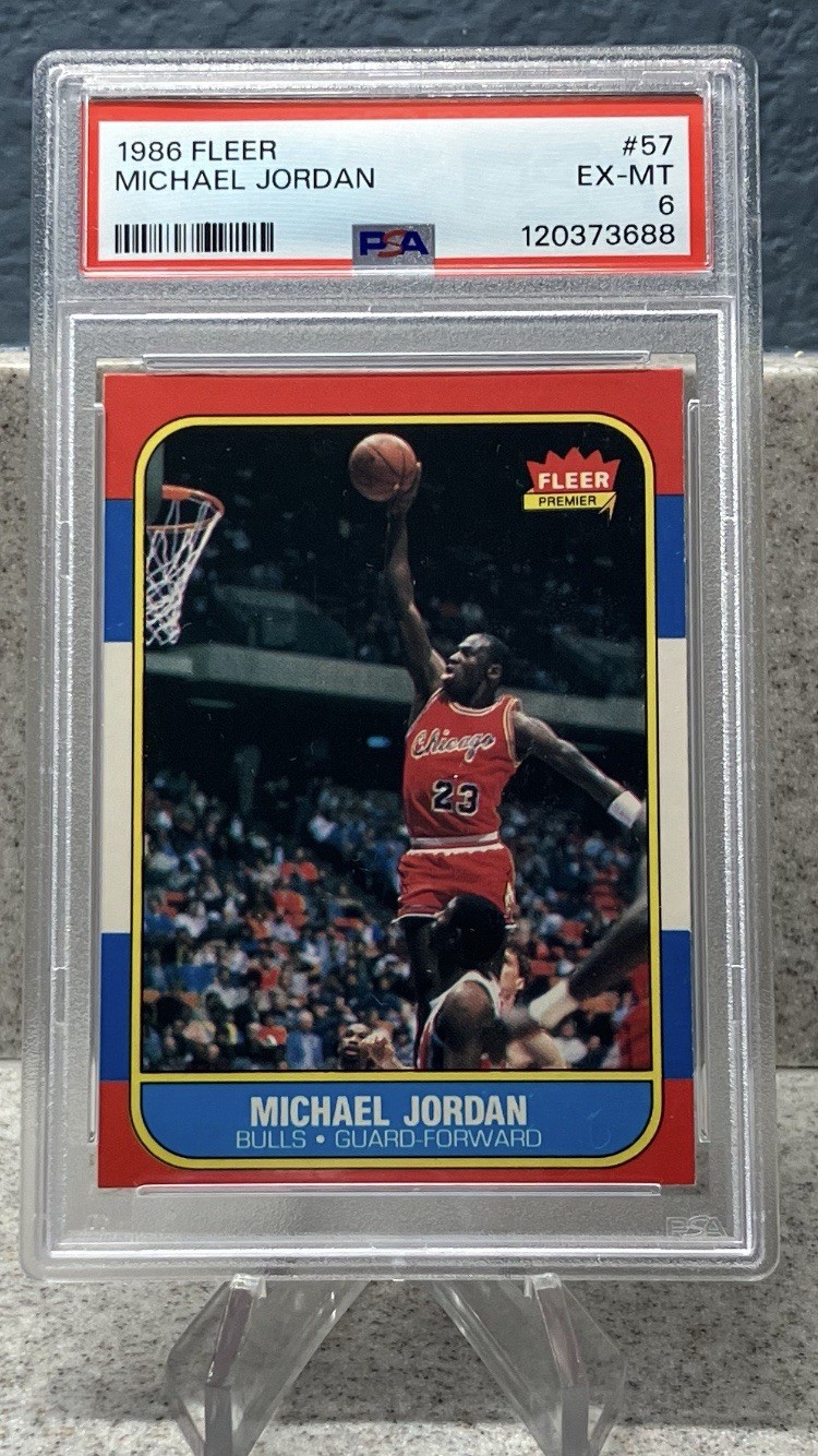 Michael Jordan Rookie Card Value Soaring - 1986-87 Fleer