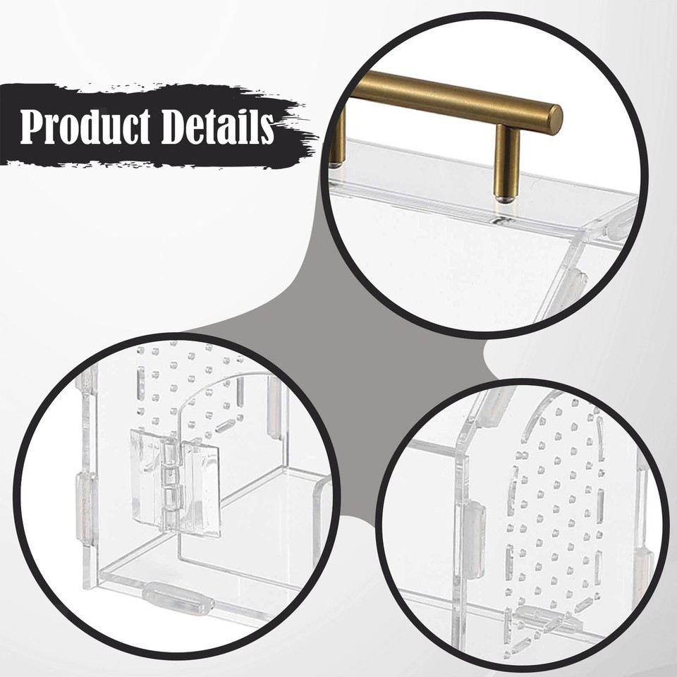 Transparent Habitat Cage Animals Breeding Box Frog Gecko Reptile ...