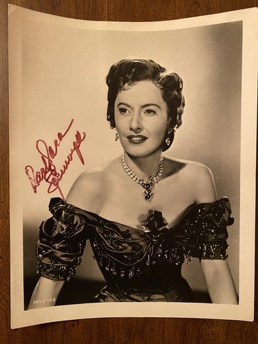 Barbara Stanwyck Signed Autographed Vintage Photo w COA Christmas In ...
