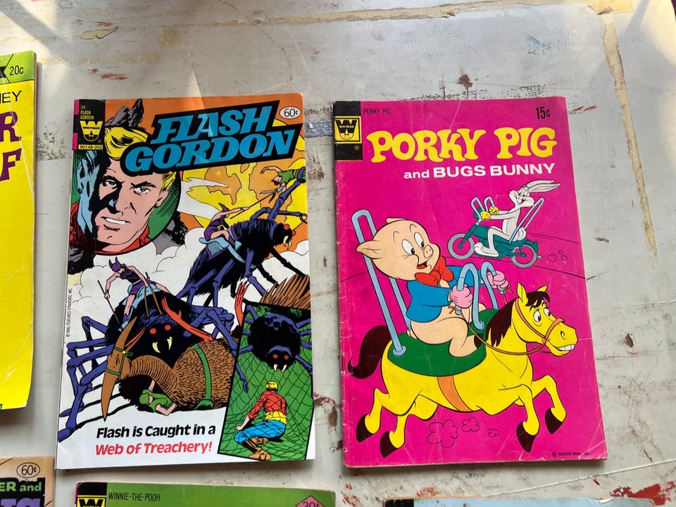 Whitman comics lot cartoon speed racer flash gordon mighty mouse 925 ...