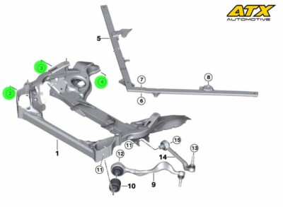 Front Subframe Mounting Bolts fits BMW E90 E91 E92 E93 3 Series | eBay UK