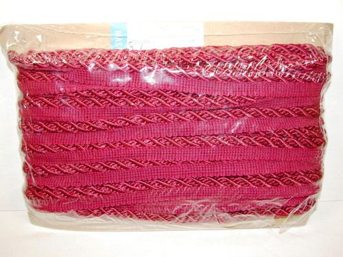 Mastex Cranberry 3/8" Silky Rayon Lip Cord Upholstery Piping Trim~24 ...
