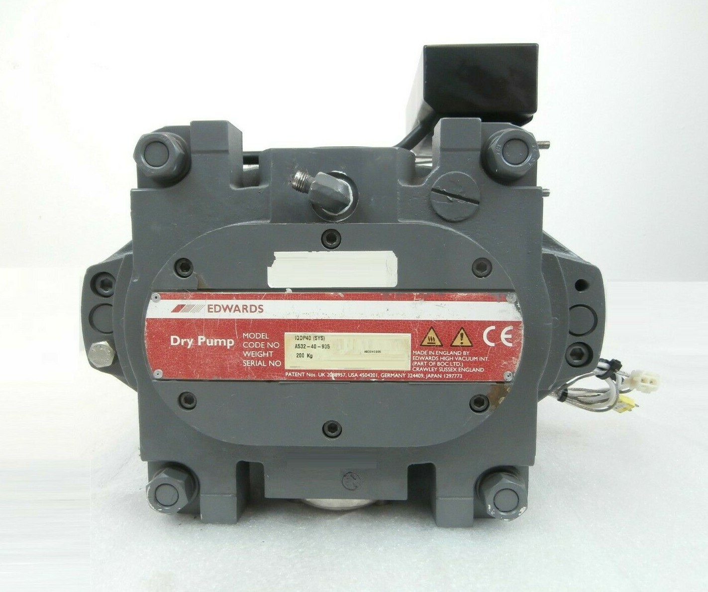 Iqdp40+Edwards+A532-40-905+Dry+Vacuum+Pump+24100+Hours+Tested+Working ...