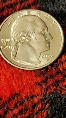 2022-P Quarter Error – Drooling George + Flower in Hair – Rare Die Chip ...