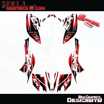 Graphics Kit Decals EX Red FITS HONDA TRX 400EX 2008-2018 | eBay