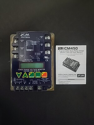 ICM Controls ICM450 3-Phase Monitor 25-Fault Memory LCD Setup ...