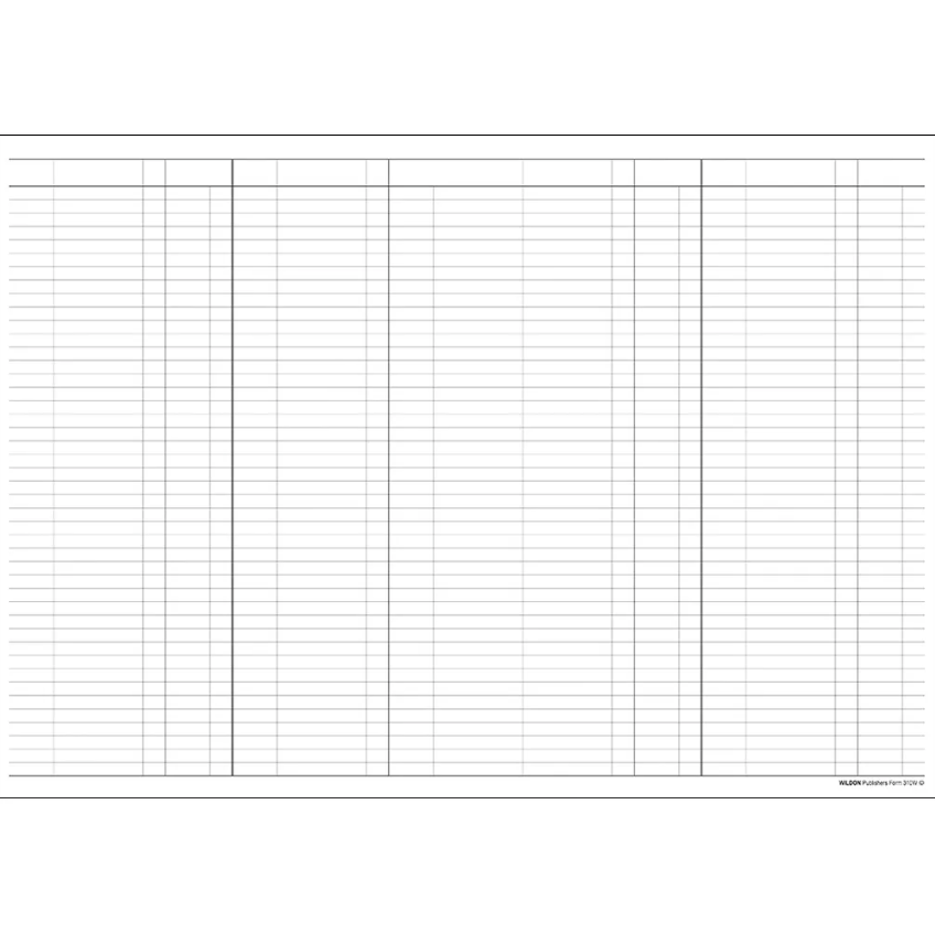 Wildon A4 Ledger Book Account Book 56 Pages 44 Lines 310W | eBay Australia