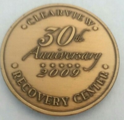 CLEARVIEW RECOVERY CENTER SERENITY PRAYER CHALLEGE COIN CHIP MEDALLION ...