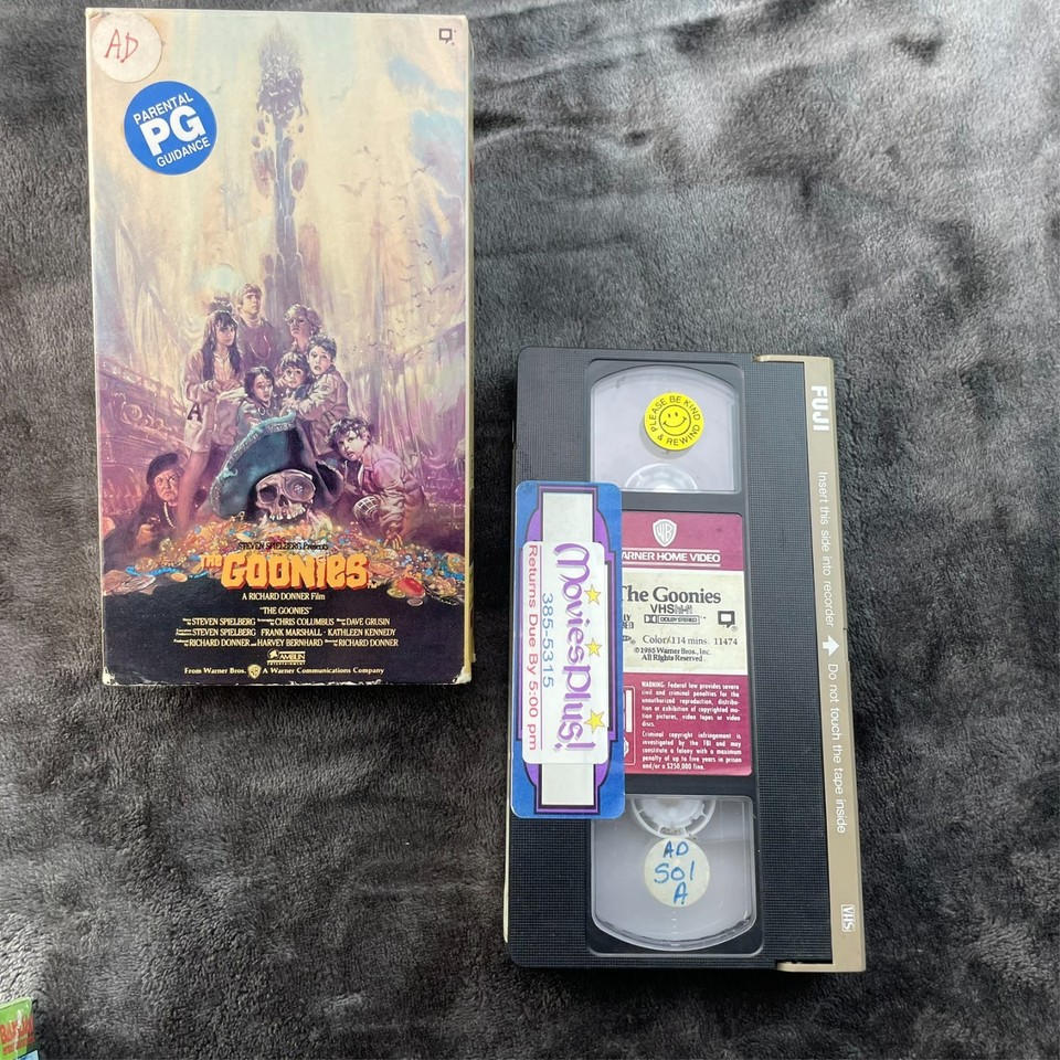 Goonies VHS 1985 No Barcode EX Rental | eBay