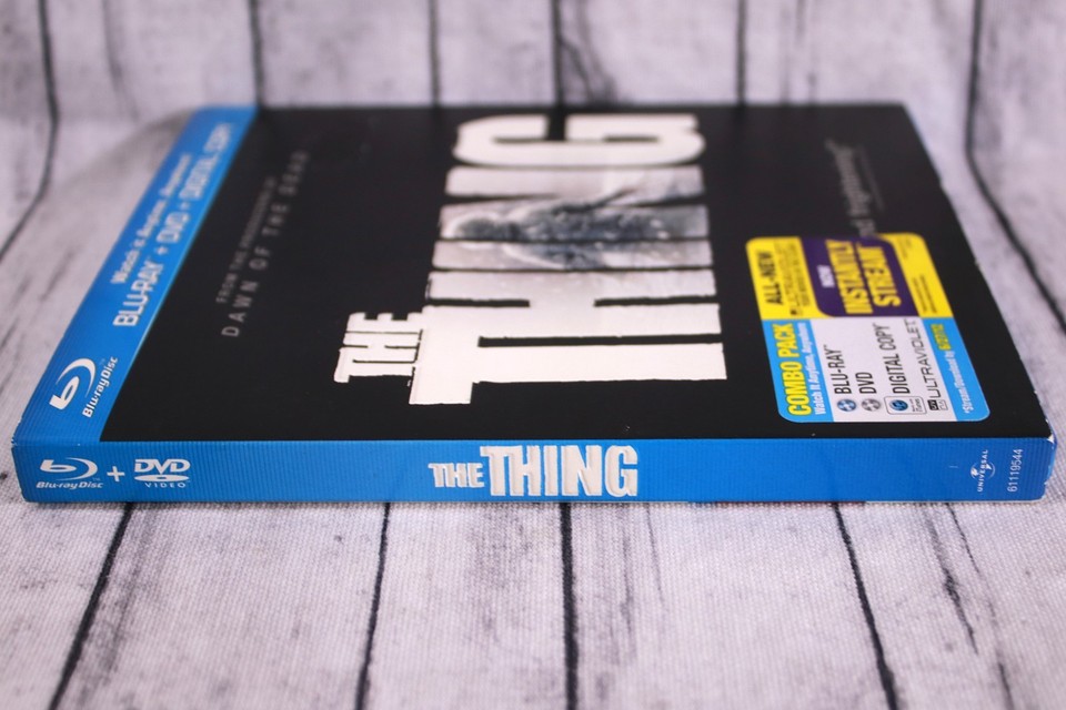 The Thing (Blu-ray + DVD + Digital Copy, 2011 + OOP Embossed Slipcover ...