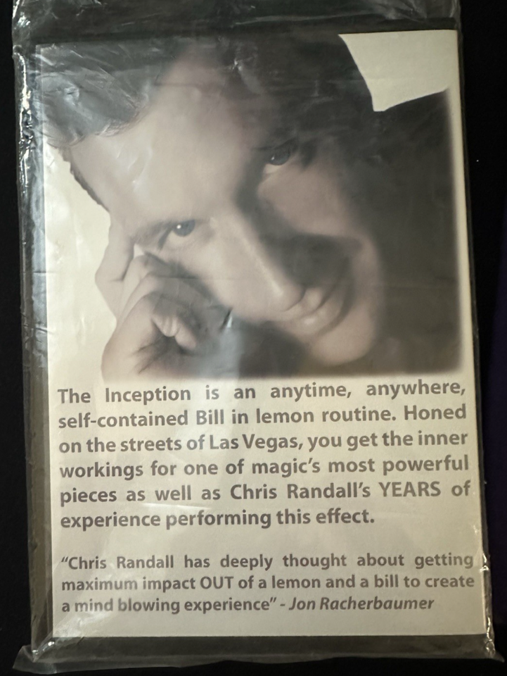 The Inception by Chris Randall - New Magic DVD | eBay