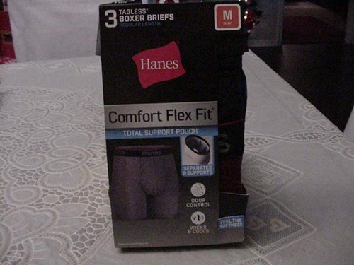 HANES 3 PACK COMFORT FLEX FIT MENS SIZE MEDIUM 32-34 BOXER BRIEFS NEW ...