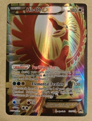 Pokémon TCG Breakpoint Ho-Oh EX Full Art Ultra Rare Holo Card 121/122 ...