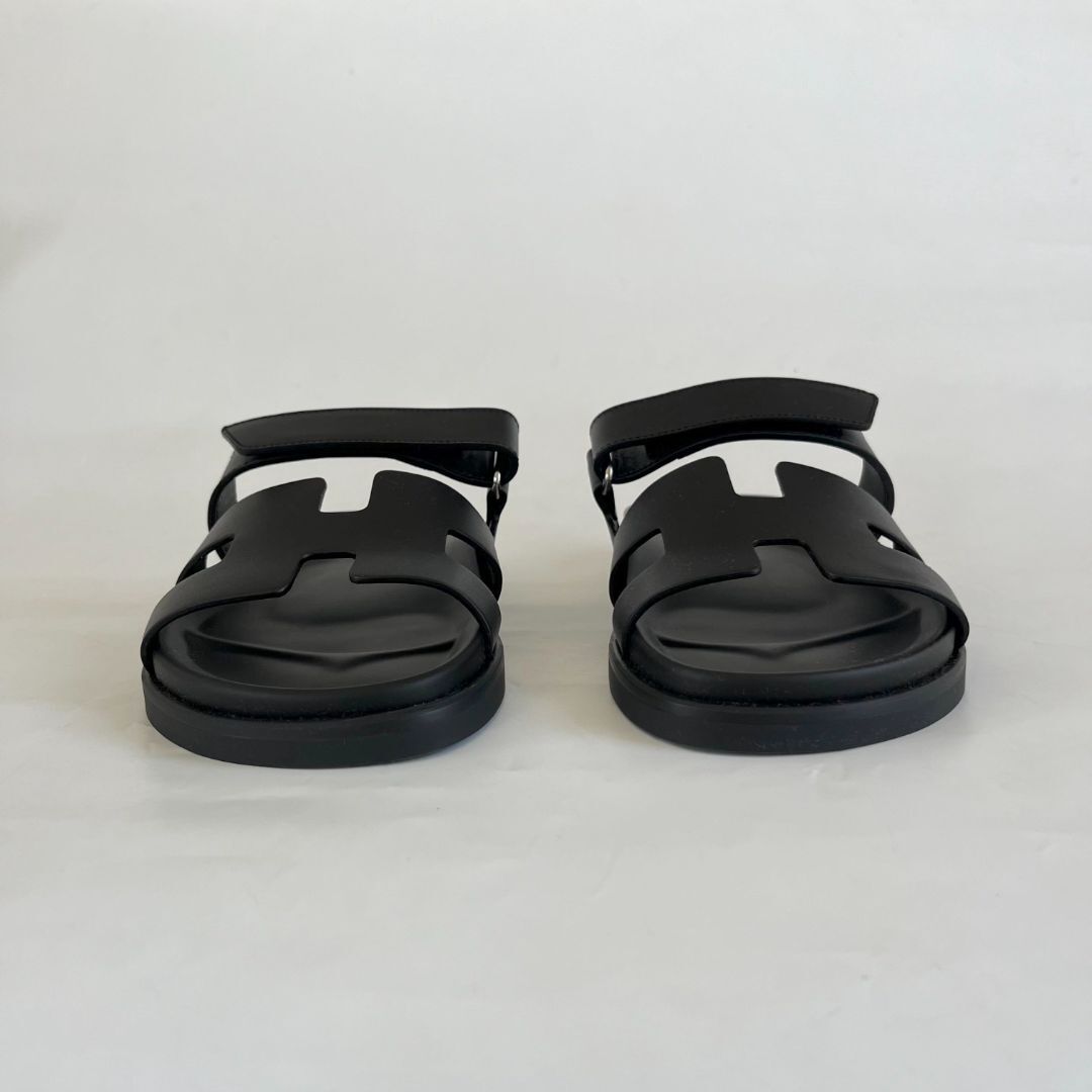 Hermès Black Chypre Sandals , 37 | eBay
